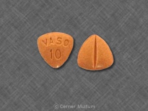 Pill Finder: VASO 10 Red Three-sided - Medicine.com