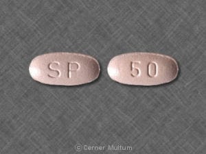Pill Finder: SP 50 Pink Elliptical / Oval - Medicine.com