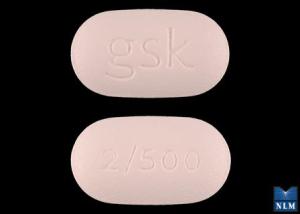 Pill Finder: gsk 2/500 Pink Elliptical / Oval - Medicine.com