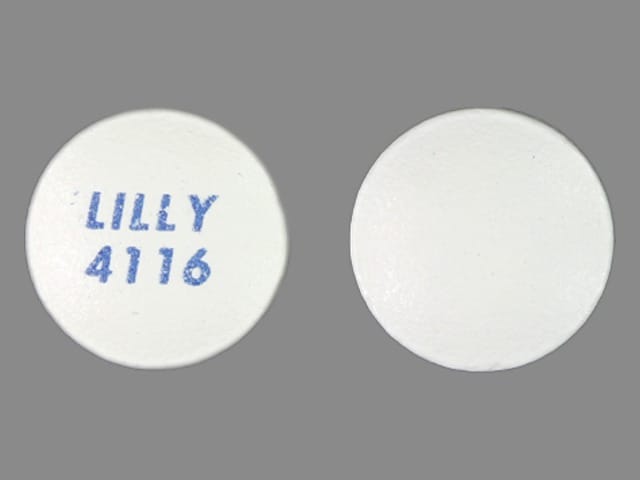 Pill Finder: LILLY 4116 White Round - Medicine.com