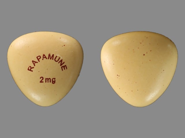 Pill Finder: RAPAMUNE 2 mg Beige Three-sided - Medicine.com