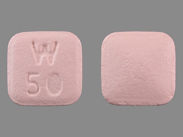 Pill Finder: W 50 Pink Four-sided - Medicine.com