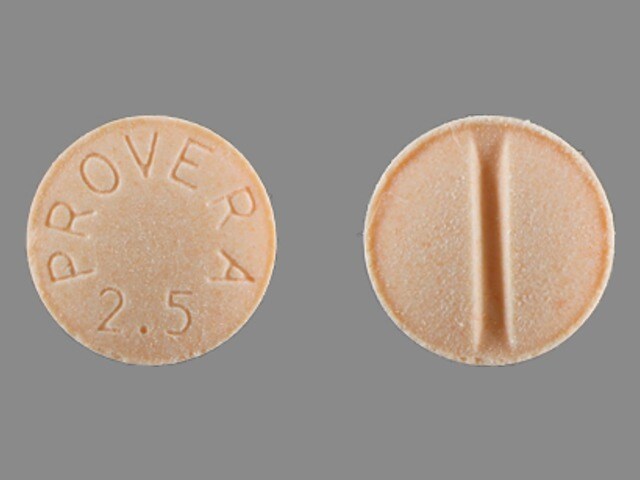Pill Finder: PROVERA 2.5 Orange Round - Medicine.com