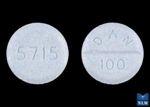 Pill Finder: 5715 DAN 100 Blue Round - Medicine.com
