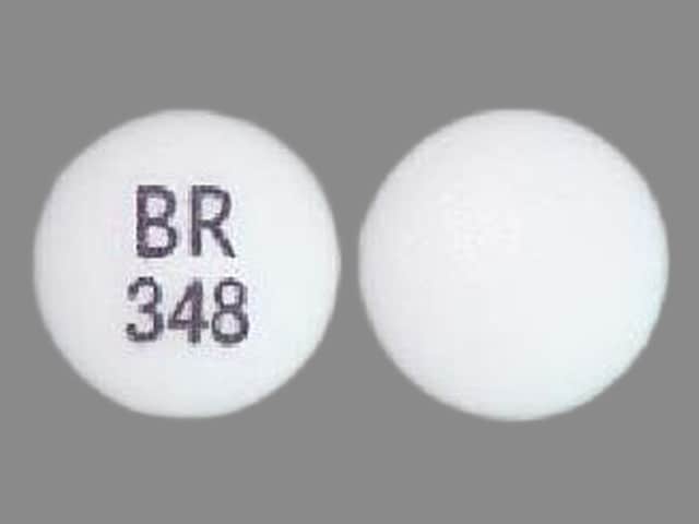 Pill Finder: BR 348 White Round - Medicine.com