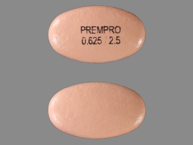 Pill Finder: PREMPRO 0.625/2.5 Peach Elliptical / Oval - Medicine.com