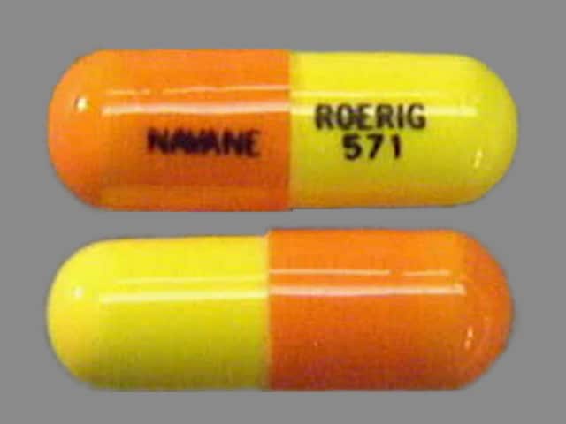 Pill Finder: NAVANE ROERIG 571 Orange Capsule-shape - Medicine.com