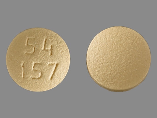 Pill Finder: 54 157 Tan Round - Medicine.com