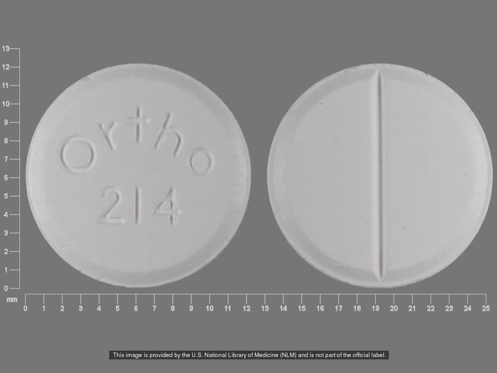 Pill Finder: Ortho 214 White Round - Medicine.com
