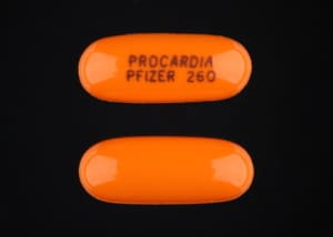Pill Finder: PROCARDIA PFIZER 260 Orange Capsule-shape - Medicine.com