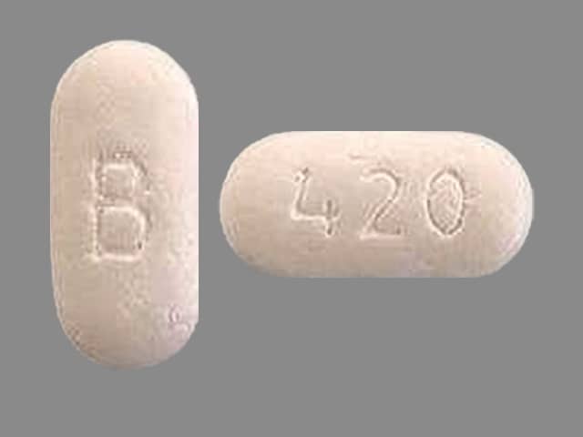 Pill Finder: B 420 White Elliptical / Oval - Medicine.com