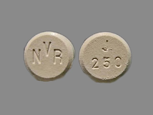 Pill Finder: NVR J 250 White Round - Medicine.com