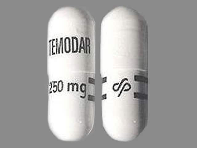 Pill Finder: TEMODAR 250 mg Logo White Capsule-shape - Medicine.com