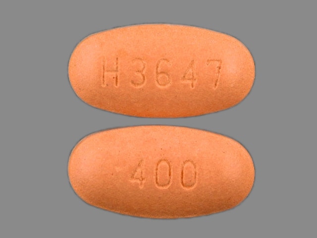 Pill Finder: H3647 400 Orange Elliptical / Oval - Medicine.com
