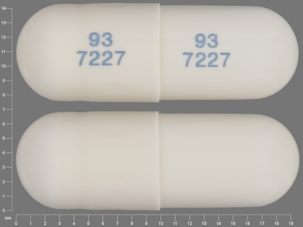 Pill Finder: 93 7227 93 7227 White Capsule-shape - Medicine.com