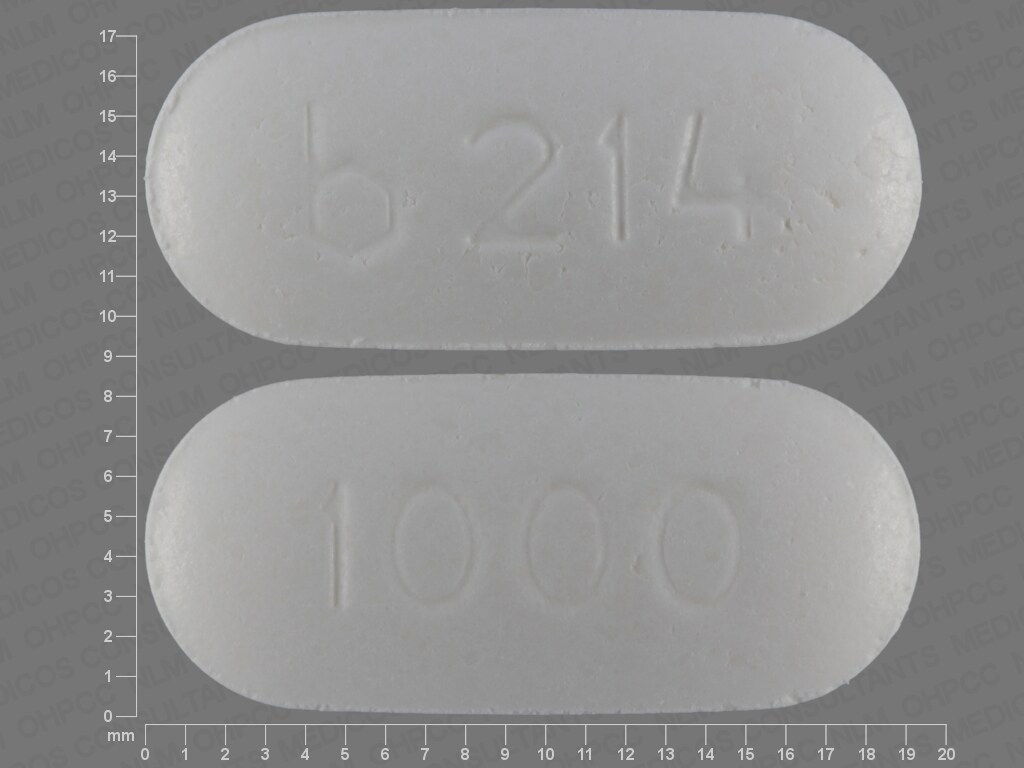 Pill Finder: b 214 1000 White Capsule-shape - Medicine.com