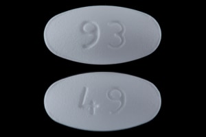Pill Finder: 93 49 White Elliptical / Oval - Medicine.com