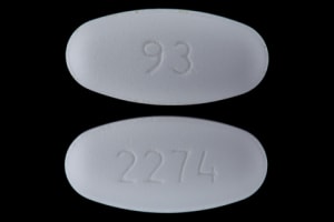Pill Finder: 93 2274 White Elliptical / Oval - Medicine.com