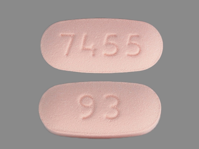 Pill Finder: 93 7455 Pink Elliptical / Oval - Medicine.com