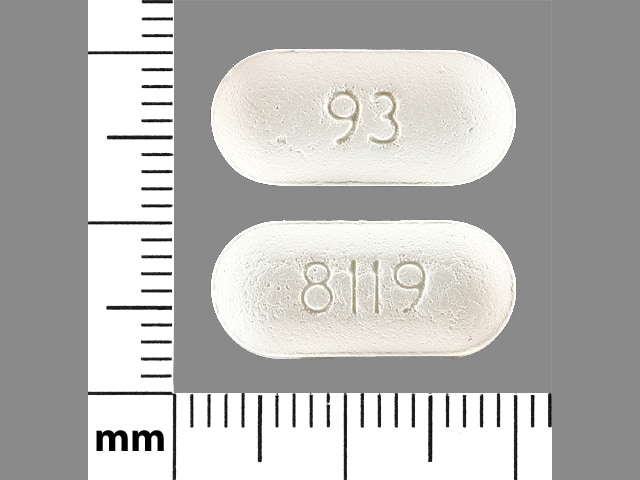 Pill Finder: 93 8119 White Capsule-shape - Medicine.com