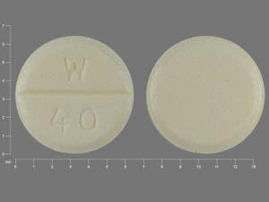 Pill Finder: W 40 Yellow Round - Medicine.com