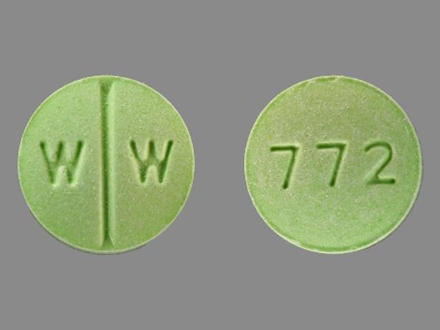 Pill Finder: W W 772 Green Round - Medicine.com
