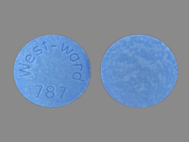 Pill Finder: West-ward 787 Blue Round - Medicine.com