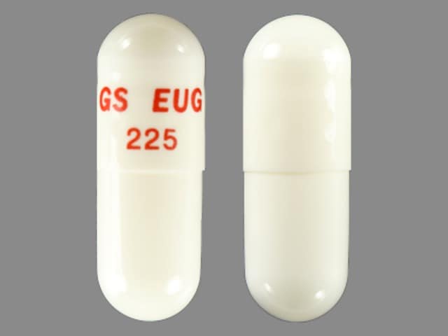 Pill Finder: GS EUG 225 White Capsule-shape - Medicine.com