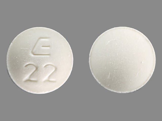 Pill Finder: E 22 White Round - Medicine.com
