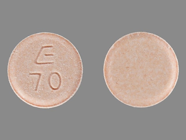 Pill Finder: E 70 Peach Round - Medicine.com
