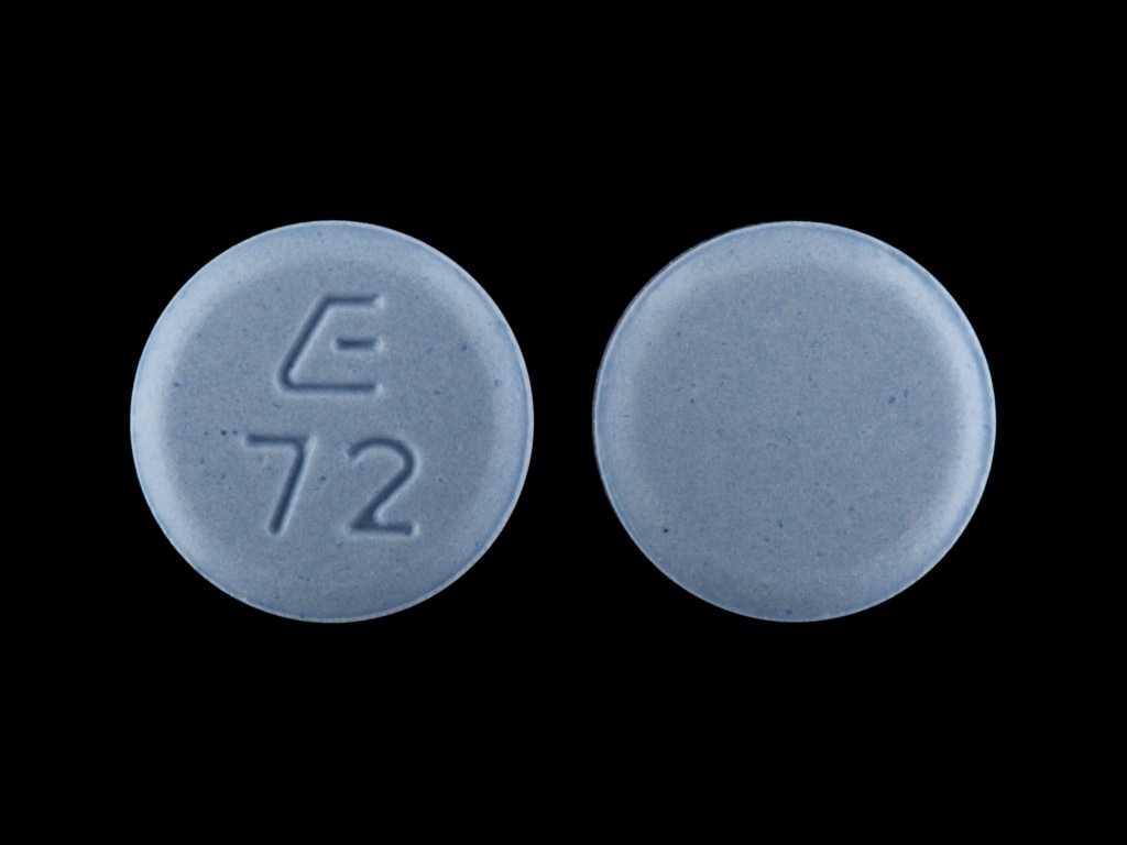 Pill Finder: E 72 Blue Round - Medicine.com