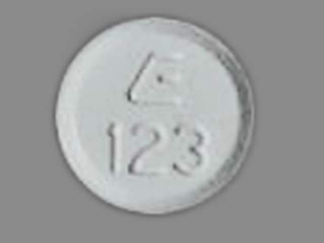 Pill Finder: E 123 White Round - Medicine.com