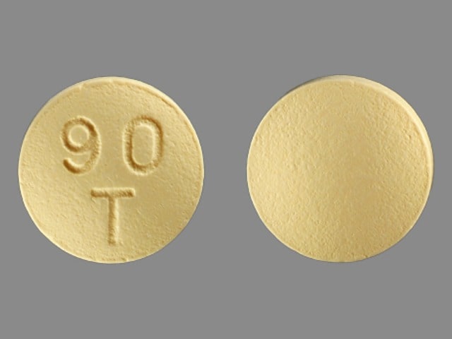 Pill Finder: 90 T Yellow Round - Medicine.com