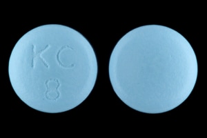 Pill Finder: KC 8 Blue Round - Medicine.com