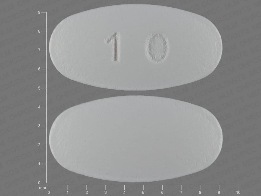 Pill Finder: 10 White Elliptical / Oval - Medicine.com