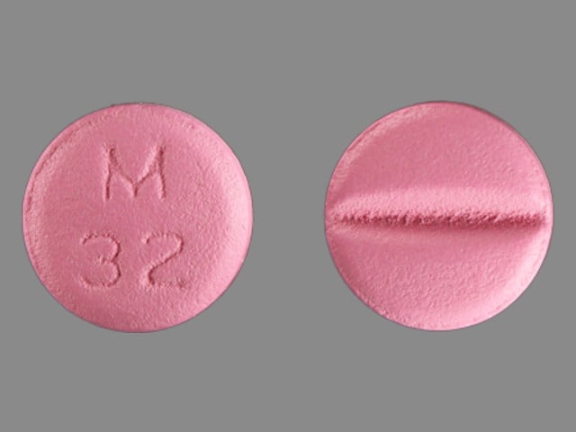 Pill Finder: M 32 Pink Round - Medicine.com