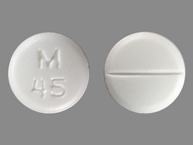 Pill Finder: M 45 White Round - Medicine.com