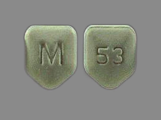 Pill Finder: 53 M Green Five-sided - Medicine.com