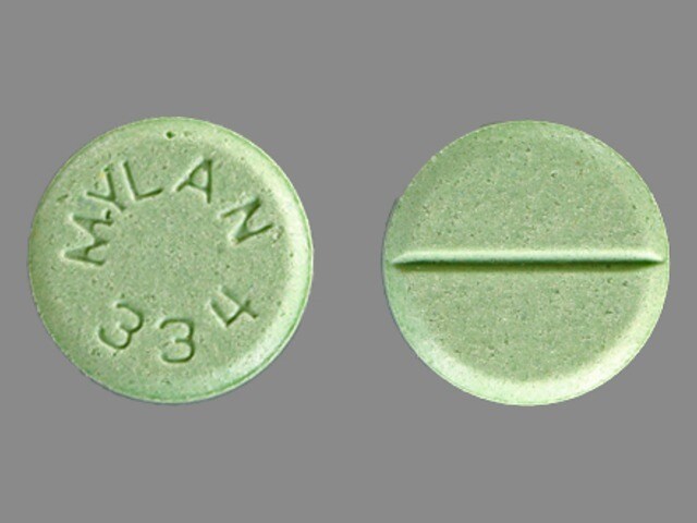 Pill Finder: MYLAN 334 Green Round - Medicine.com
