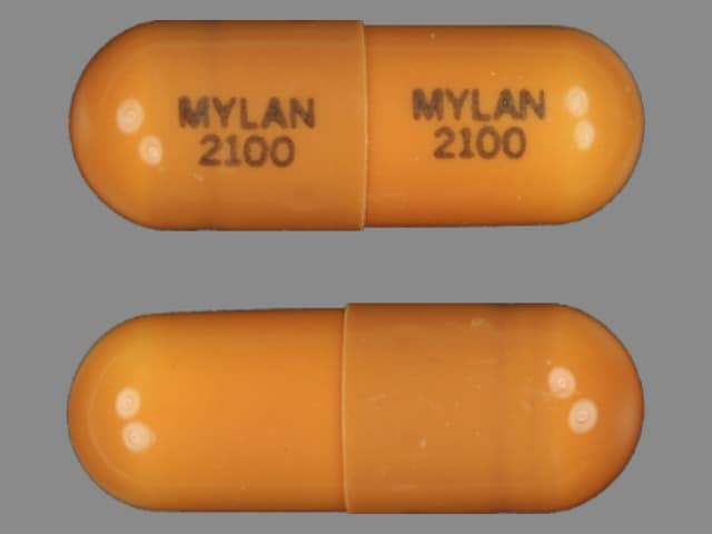 Pill Finder: MYLAN 2100 MYLAN 2100 Brown Capsule-shape - Medicine.com