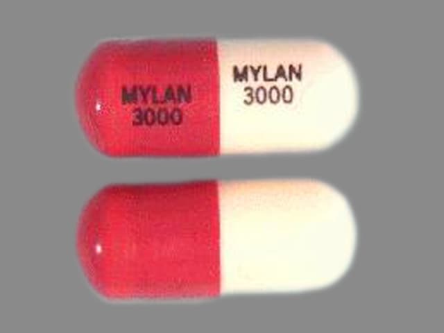 Pill Finder: MYLAN 3000 MYLAN 3000 White Capsule-shape - Medicine.com