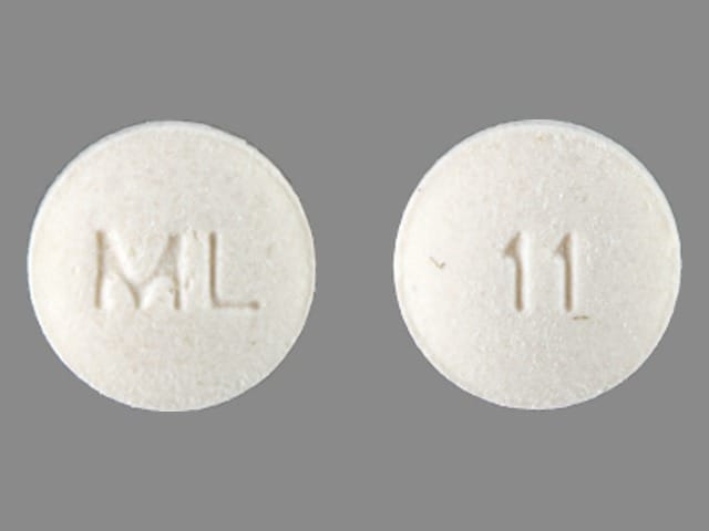 Pill Finder: ML 11 White Round - Medicine.com