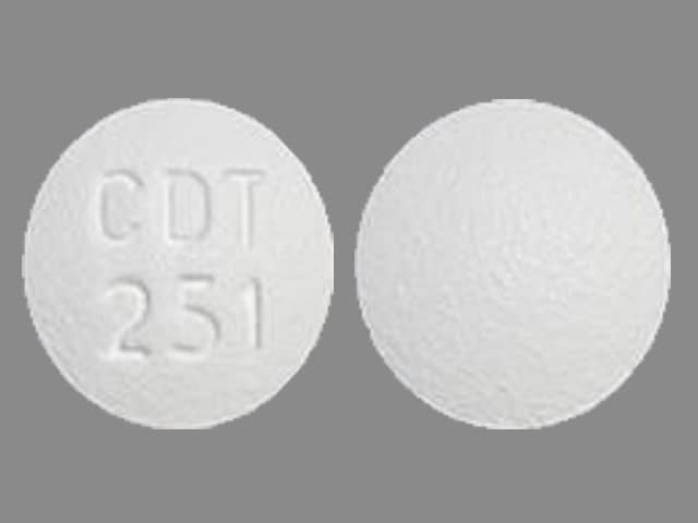 Pill Finder: CDT 251 White Round - Medicine.com