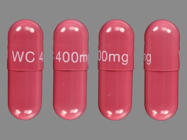 Pill Finder: WC 400mg Red Capsule-shape - Medicine.com