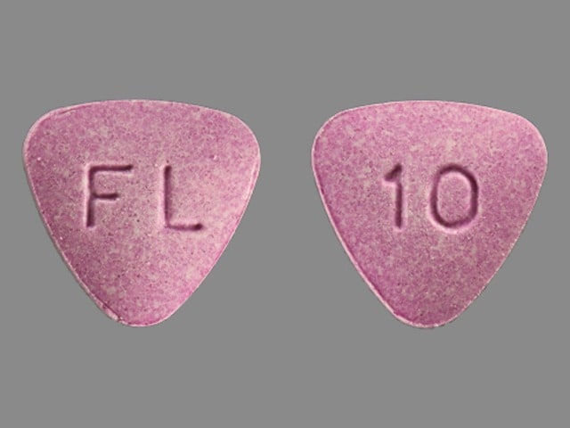 Pill Finder: FL 10 Purple Three-sided - Medicine.com