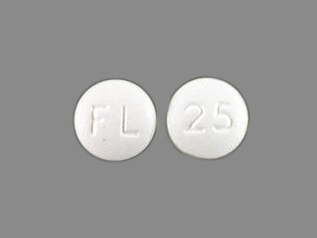 Pill Finder: FL 25 White Round - Medicine.com