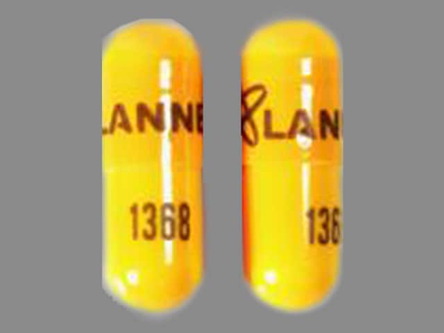 Pill Finder: Logo LANNETT 1368 Yellow Capsule-shape - Medicine.com