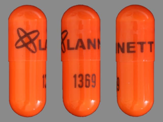 Pill Finder: Logo LANNETT 1369 Orange Capsule-shape - Medicine.com