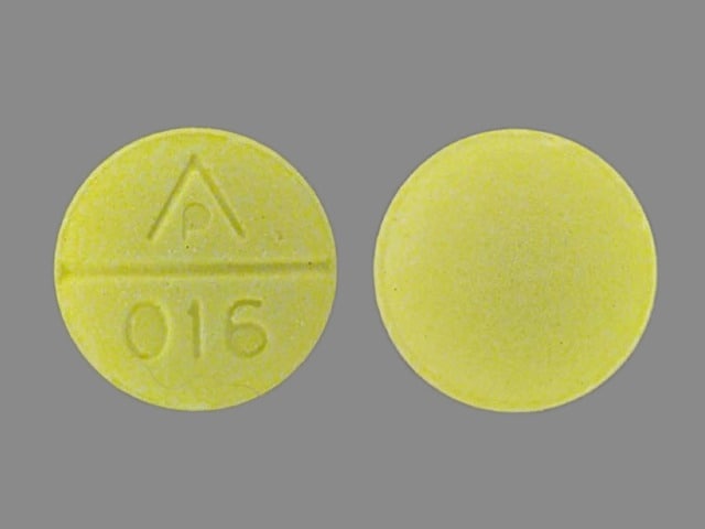 Pill Finder: AP 016 Yellow Round - Medicine.com