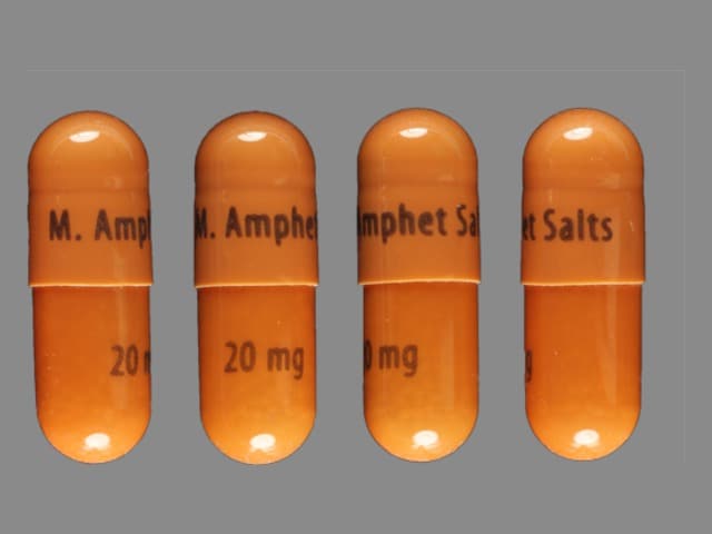 Pill Finder: M. Amphet Salts 20 mg Orange Capsule-shape - Medicine.com